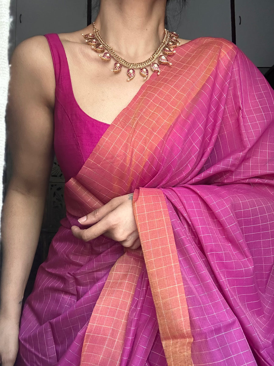 Deep Raspberry Pink – Margazhi